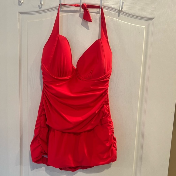 Profile By Gottex | Swim | Profile By Gottex Red Swim Dress Size 6d ...